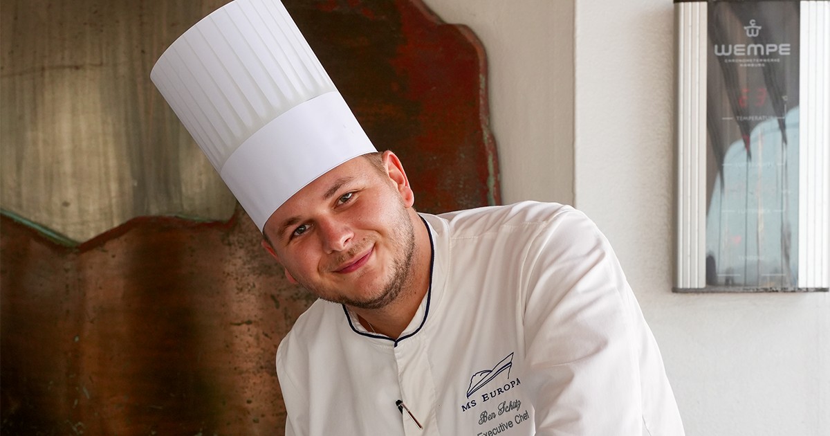 Küchenchef Ben Schütz über seinen Weg an Bord der EUROPA mit sea chefs ...